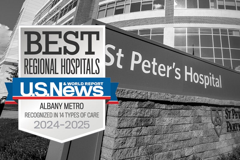 St Peters Hospital Sign Siteman Cancer Center's Expansion Project